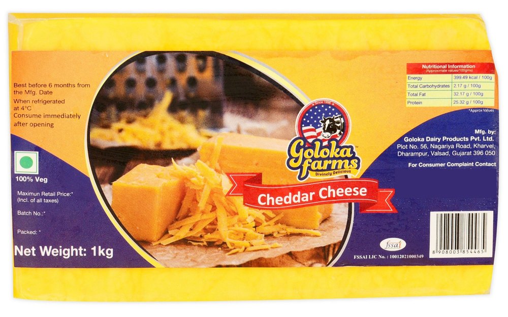 Yellow Cheddar (1 kg) – Simply Different
